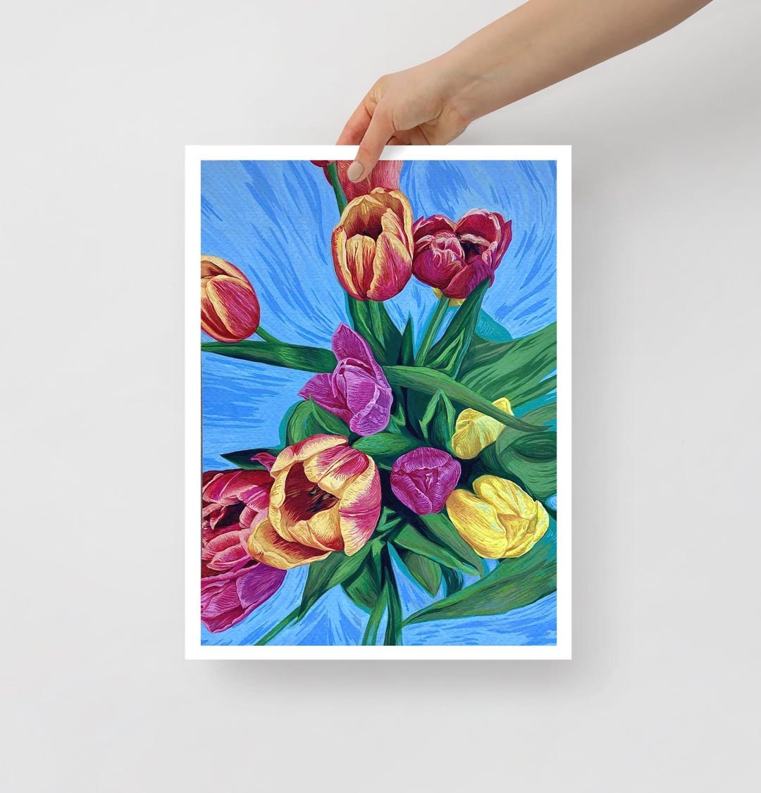Spring Tulips - Art Print, Flowers, Wall Art - Etsy