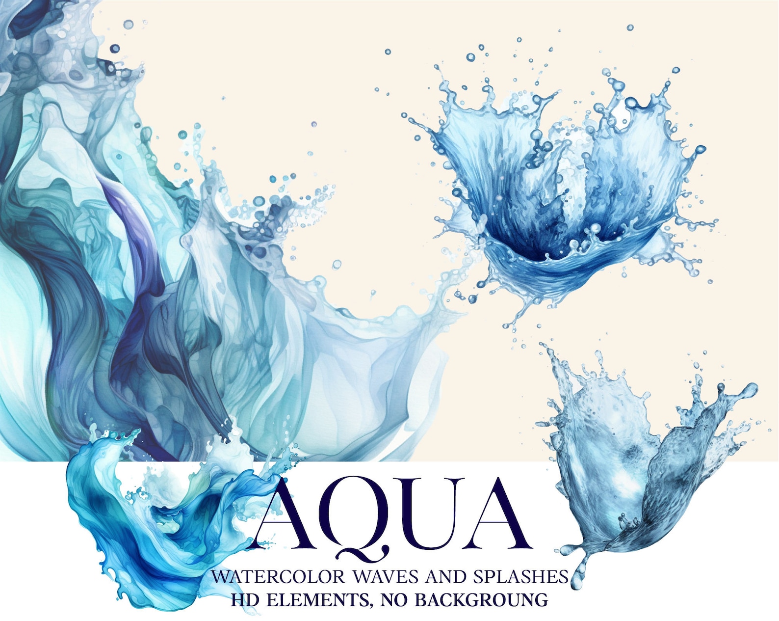 Water Clipart, Water Waves Clipart, Water Splash Png, Watercolor Water ...