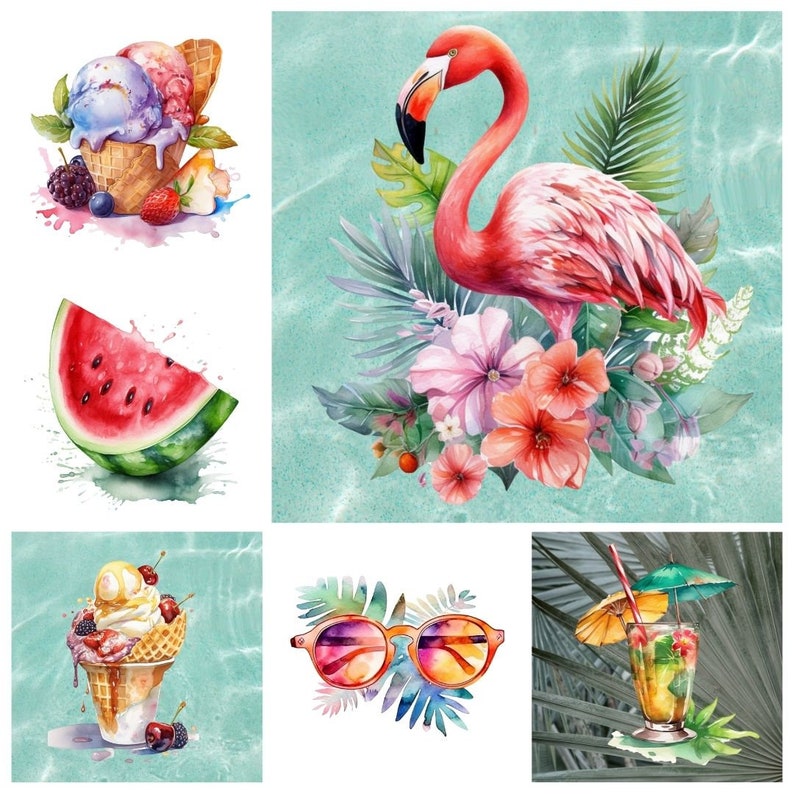 Printable Pool Party Clipart, Flamingo Pool Party Clipart Collection ...