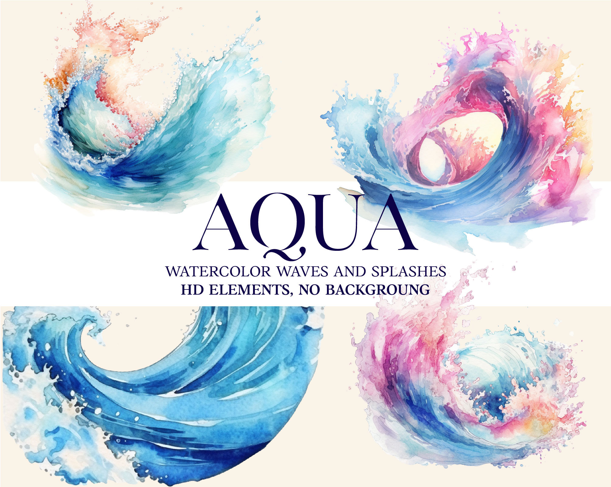 Water Clipart, Water Waves Clipart, Water Splash Png, Watercolor Water ...