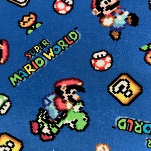 Mario World Controller Pouch Super Mario Gaming Zippered Pouch Fully ...