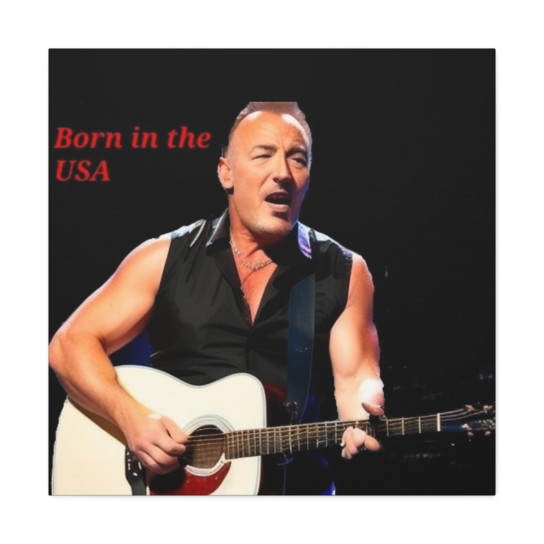 Wall Hanging Home Decor Bruce Springsteen Springsteen Gift Canvas ...