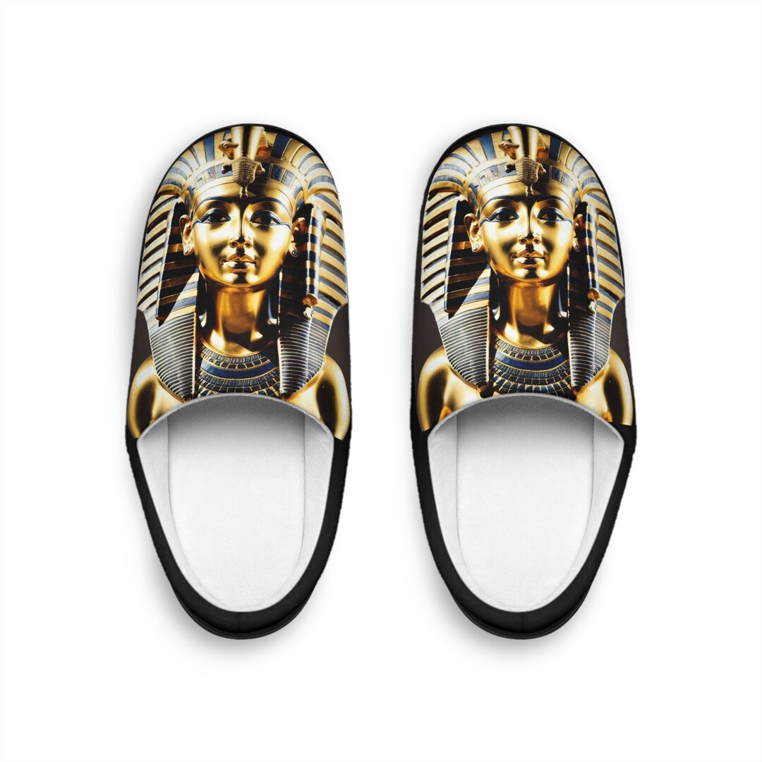 Home Fall Slippers Cleopatra Unisex Fall Slippers Egyptian Print ...