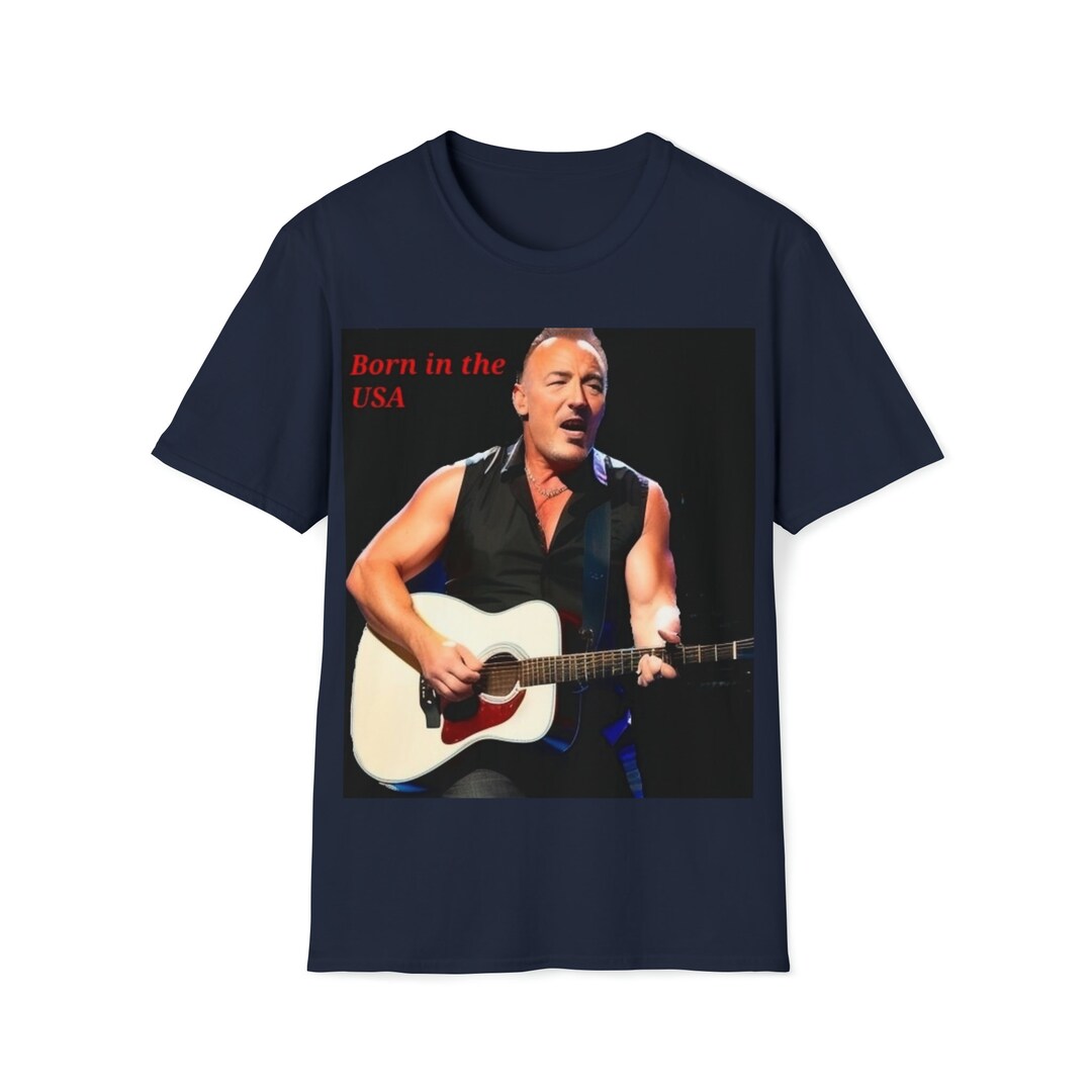 Bruce Springsteen T Shirt the Boss Born in the USA Tee New Yorker Print ...