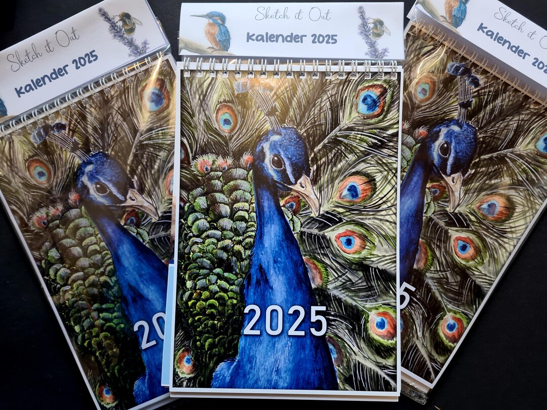 2025 Art Calendar Nature Themed Table Calendar Using A5 220gsm Glossy ...