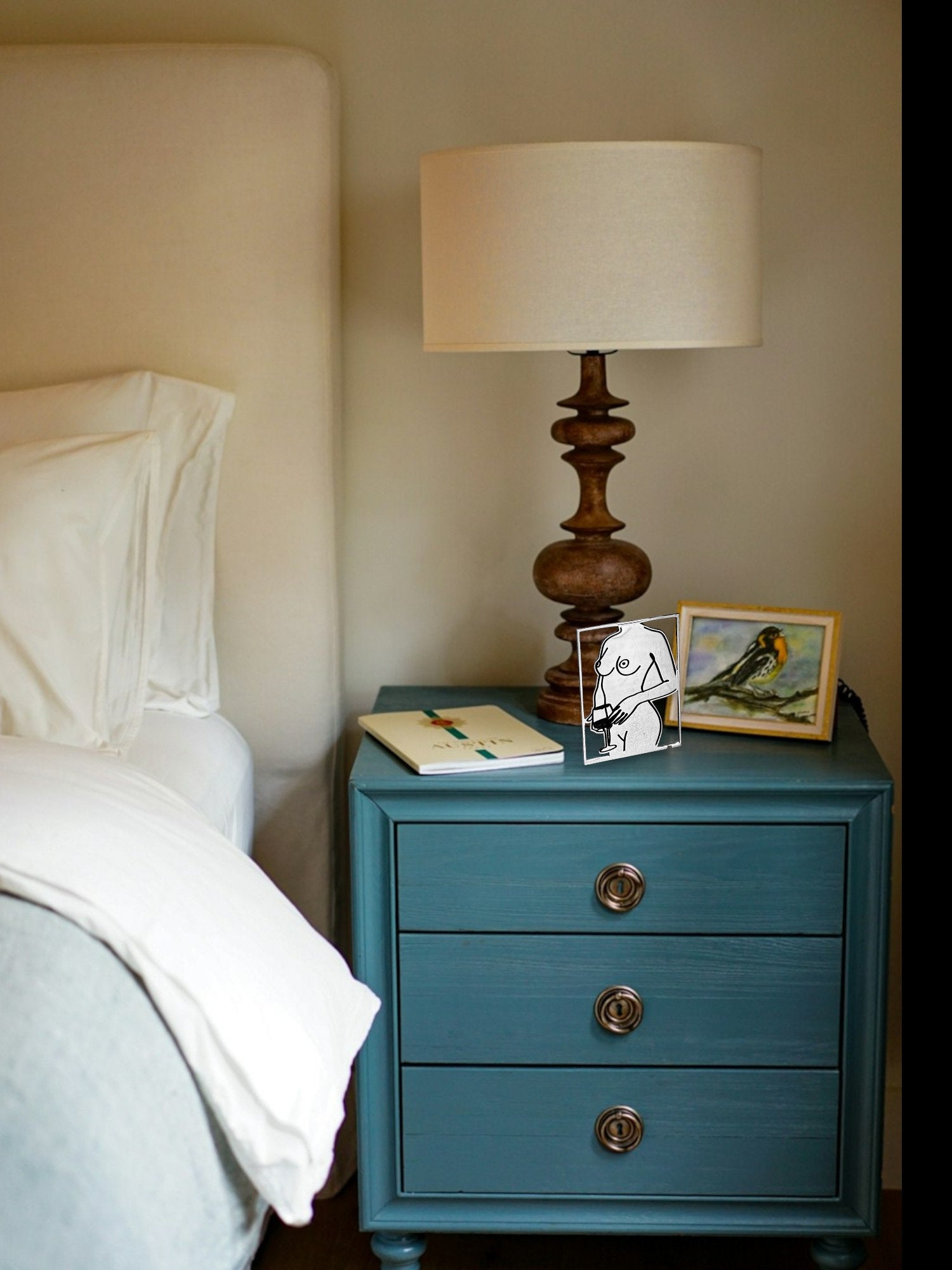 Nude Woman Body Art Decor, Naked Female Body With Wine Sculpture ...