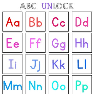 ABC Unlock! Anchor Chart - Etsy