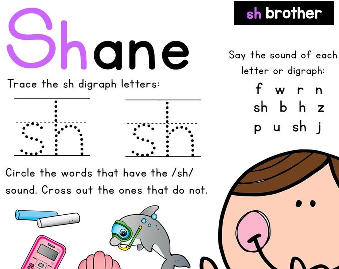 SH Brother Digraph Anchor Chart- 2' X 3' Tangible Item! - Etsy