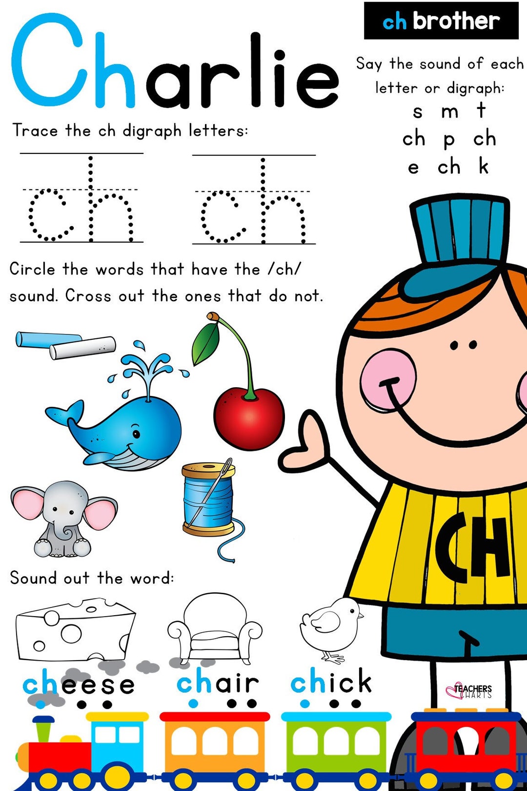 CH Brother: Charlie Anchor Chart- 2' X 3' Tangible Item - Etsy