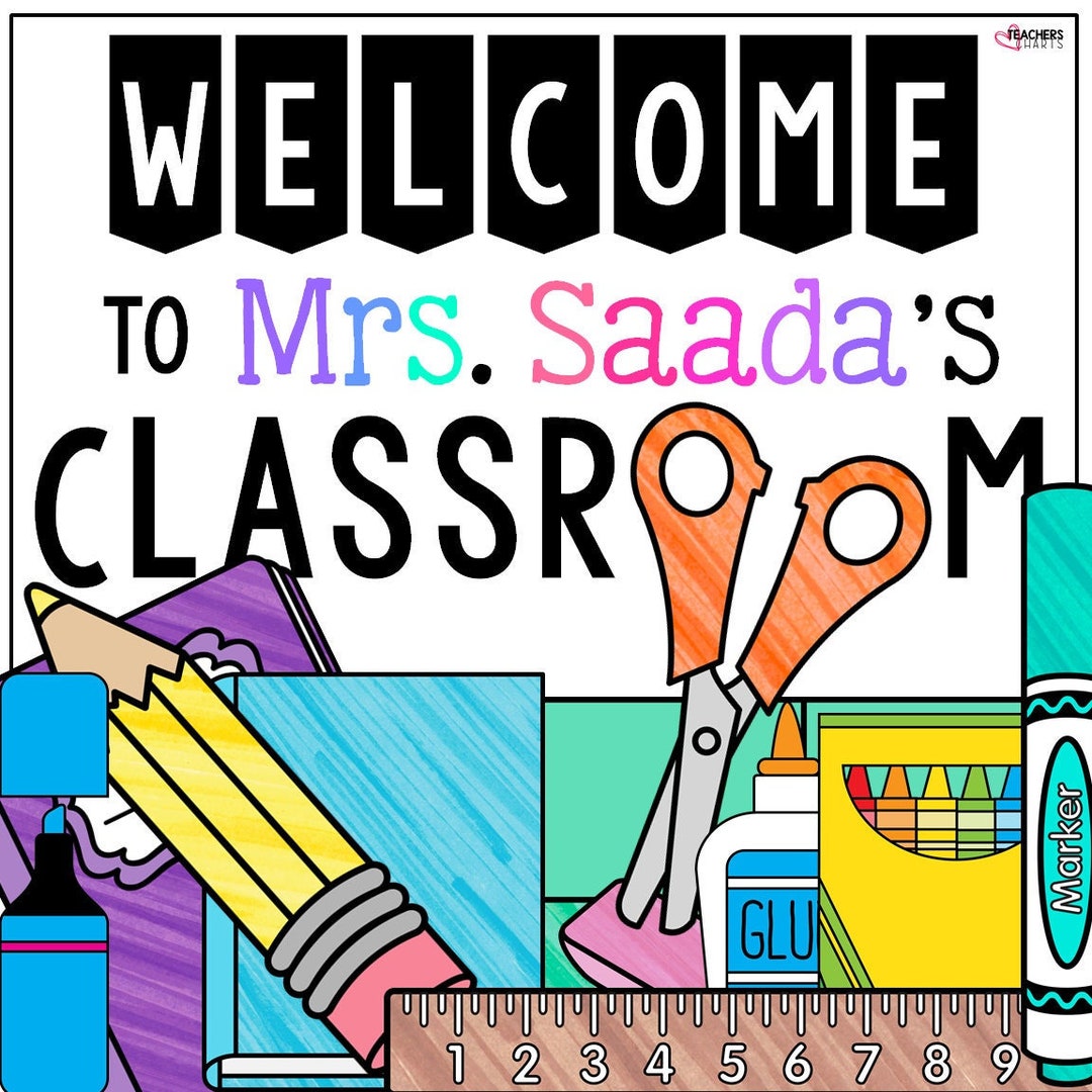 Welcome to Our Classroom Anchor Chart- 2' X 2' Tangible Item- Personalized - Etsy