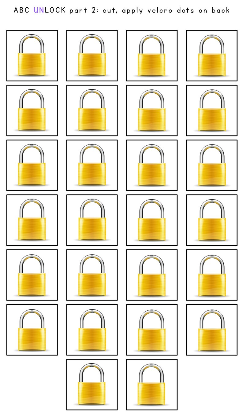 ABC Unlock! Anchor Chart - Etsy