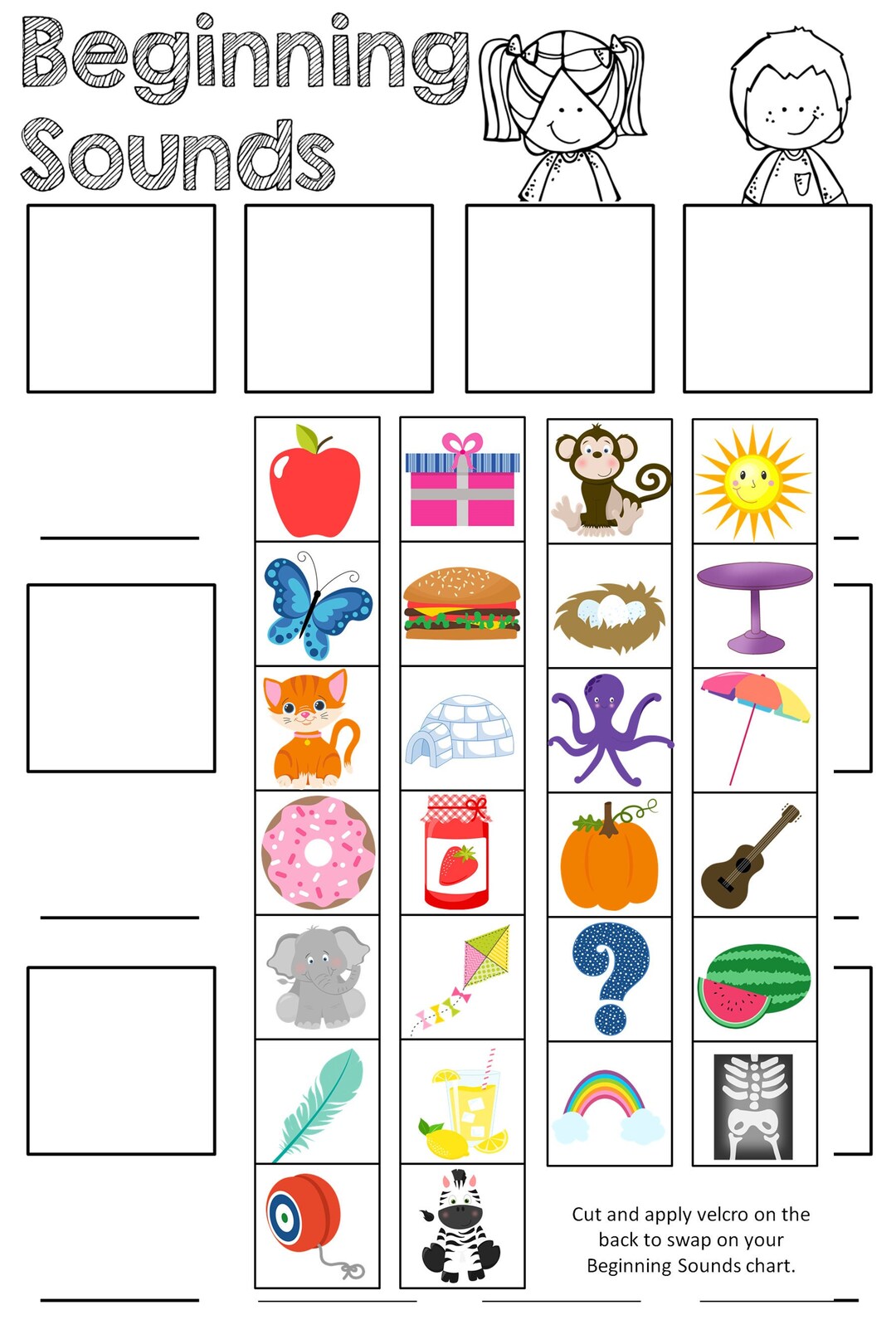 Begining Sounds Anchor Chart- Tangible Item 24" X 36" - Etsy