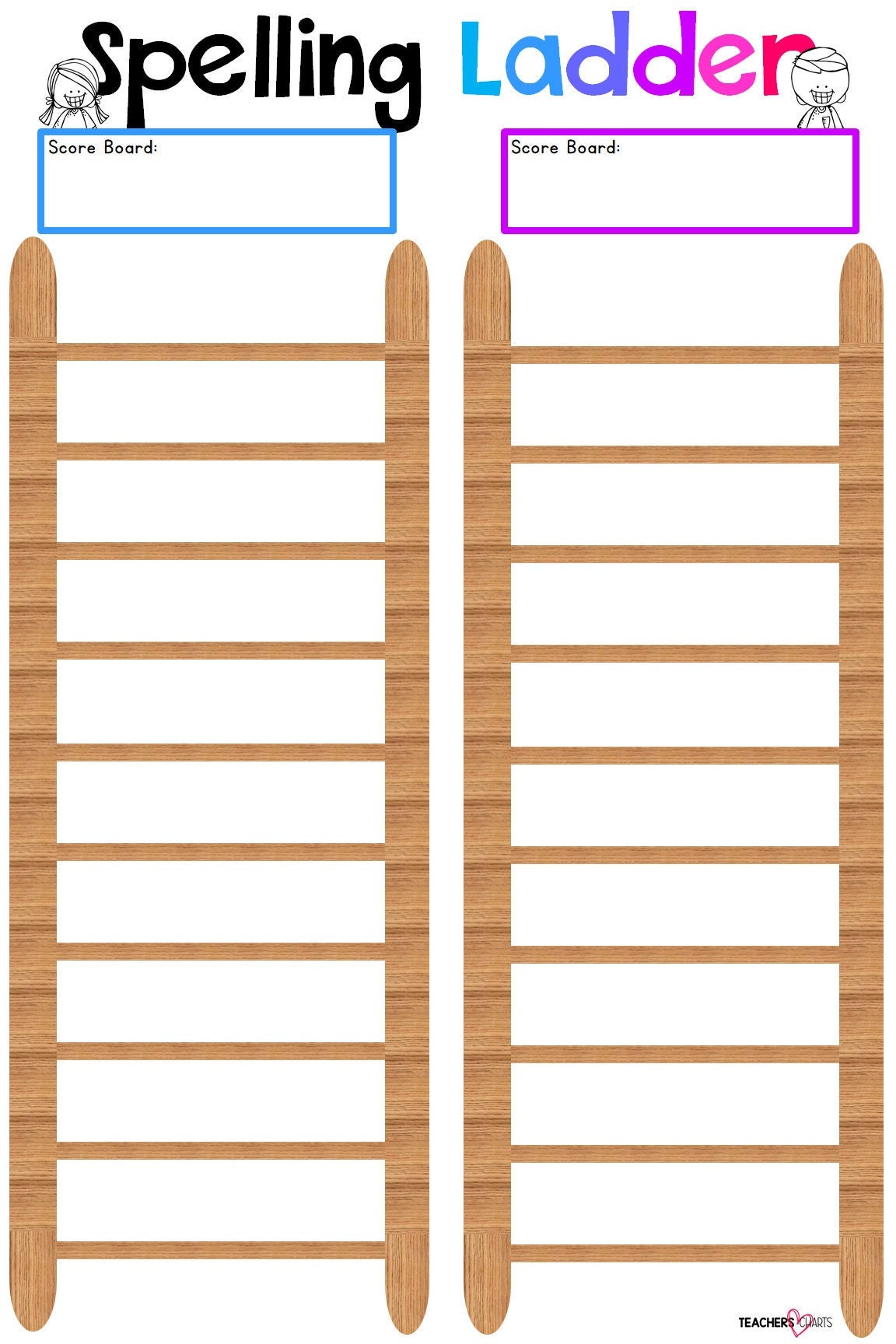 Spelling Ladder Competition! Anchor Chart - Etsy