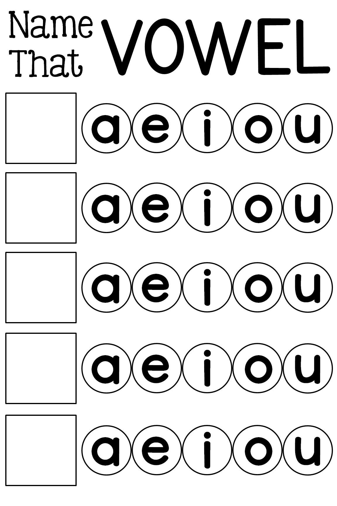 Name That Vowel Anchor Chart 2' X 3' - Etsy