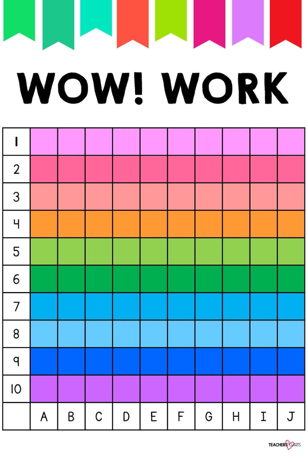 WOW! Work Anchor Chart- 2' X 3' Item - Etsy