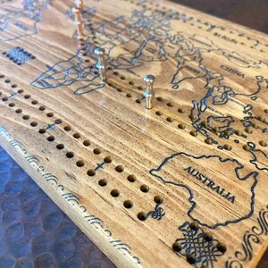 Cribbage World Map - Etsy