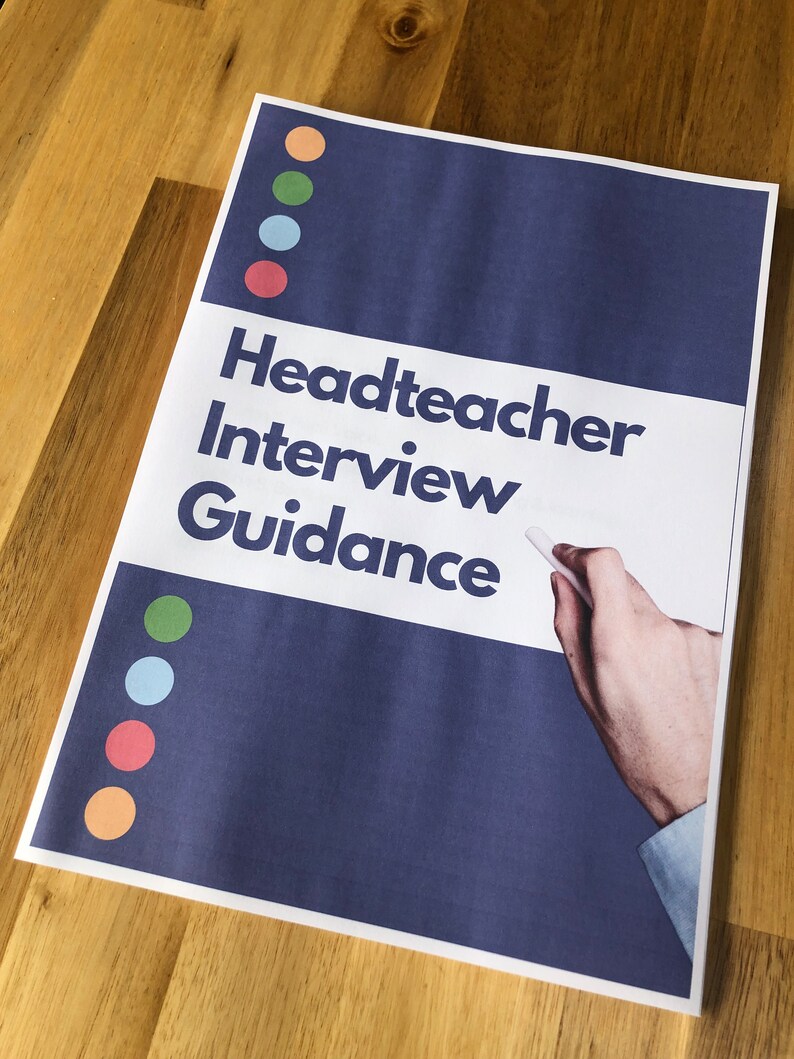 Headteacher Interview Guidance - Etsy