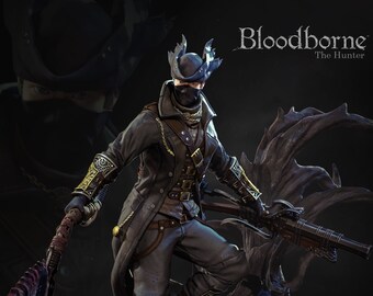 Bloodborne Hunter Hand-painted 3D Printed Figure Video Game Collectible ...