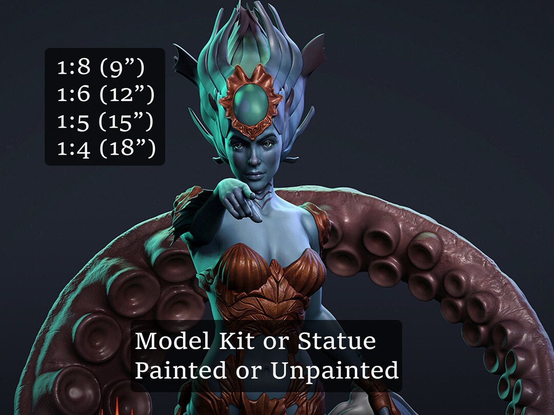 Multiverse Merfolk Statue or Model Kit Hand Painted or Unpainted ...