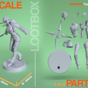 Yuffie Estatua o Kit Modelo Final Fantasy Figurilla Pintada a mano o ...