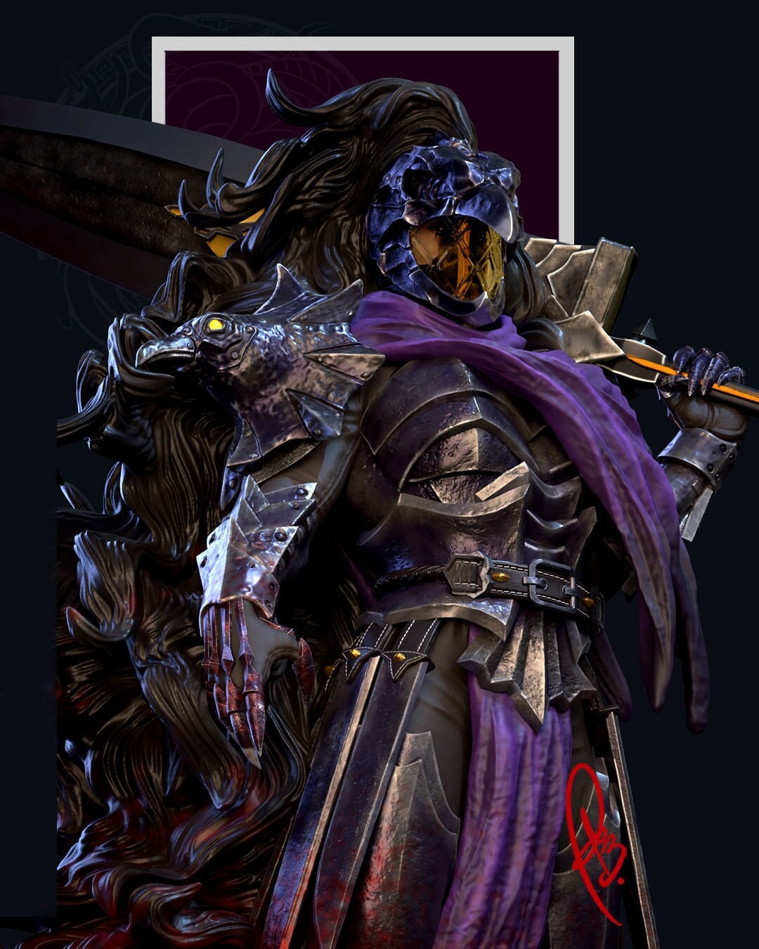 Striga Castlevania Statue or Model Kit Large Scale Display Figurine ...