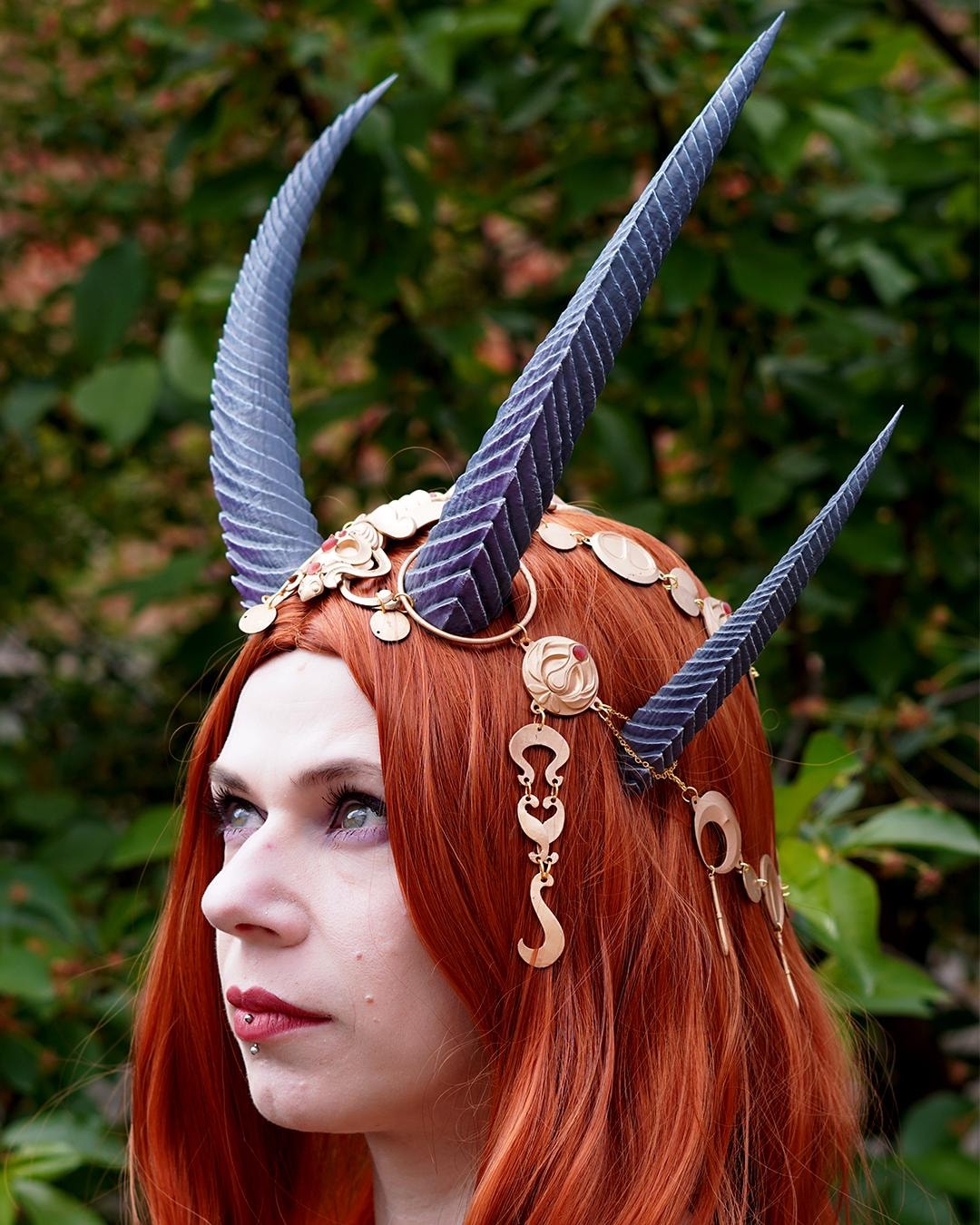 Cambion Cosplay - Head Piece, Belt, Necklace and Back Pieces - Resin 3D ...
