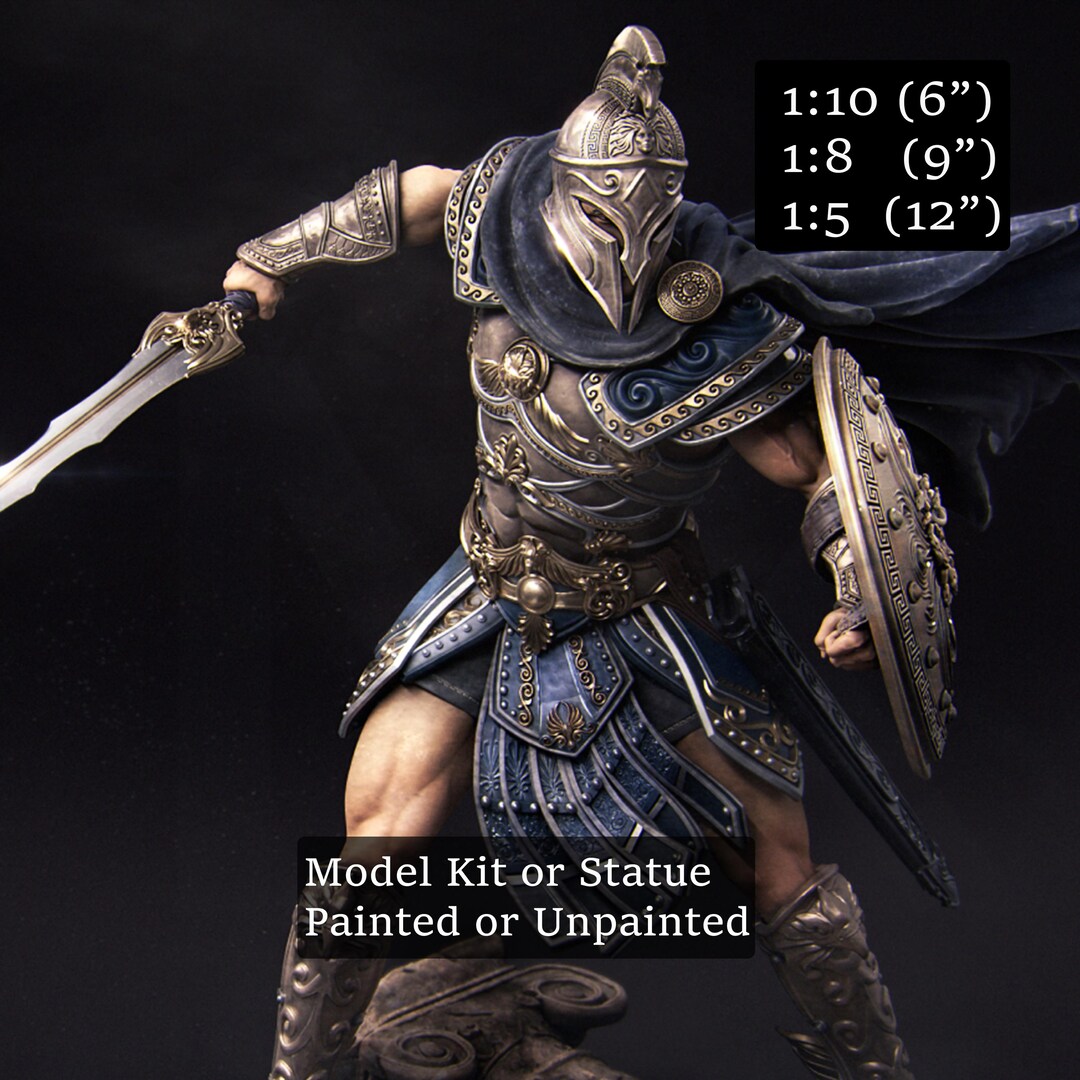 Perseus Statue or Model Kit Display Figurine Hand Painted or Unpainted ...