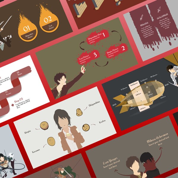 Attack on Titan Template - Etsy