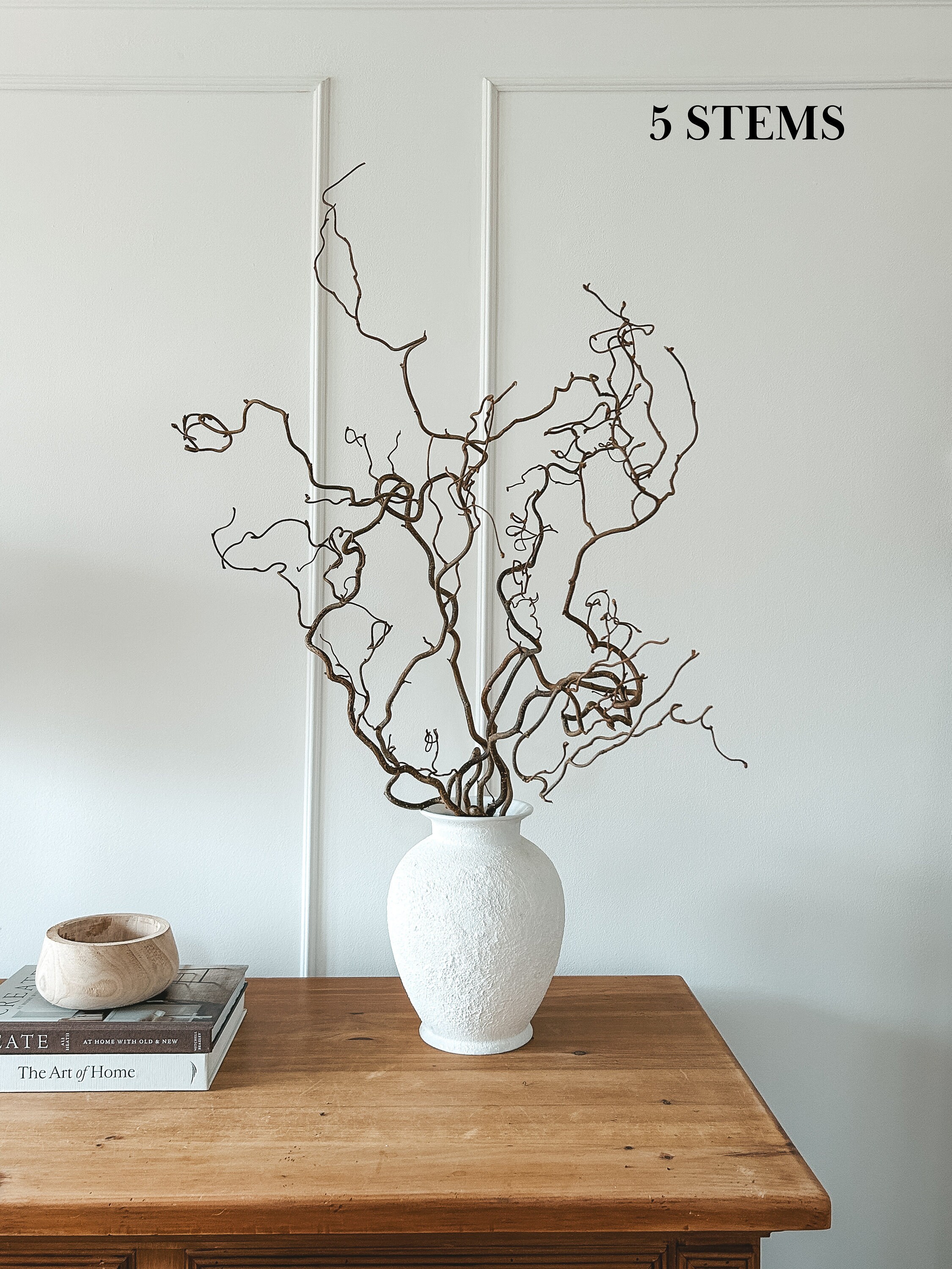 Contorted Twisted Hazel Corylus Branches, Real Decorative Branches ...