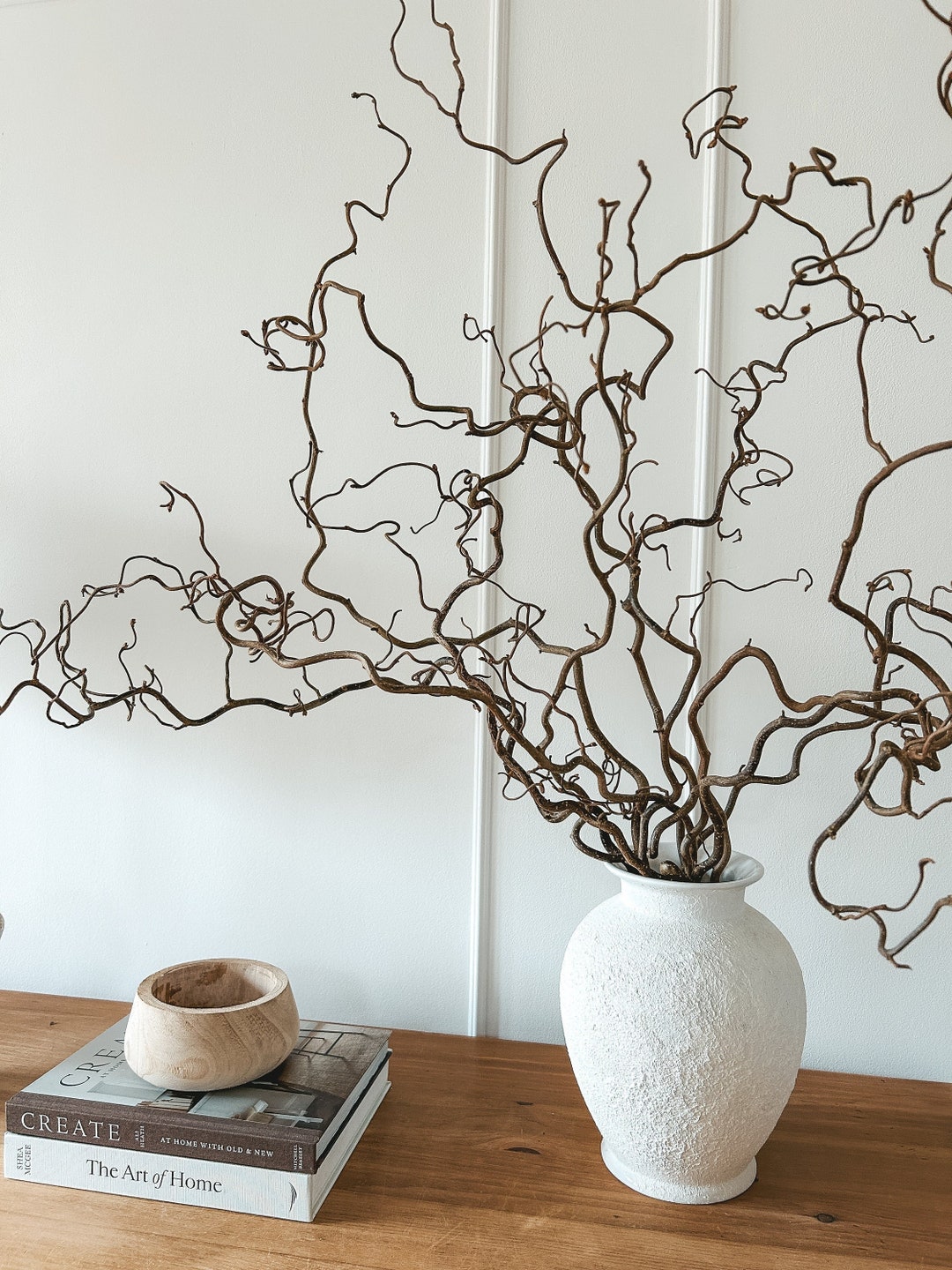 Real Decorative Dried Corylus Branches Wabi Sabi Twigs for Vase ...