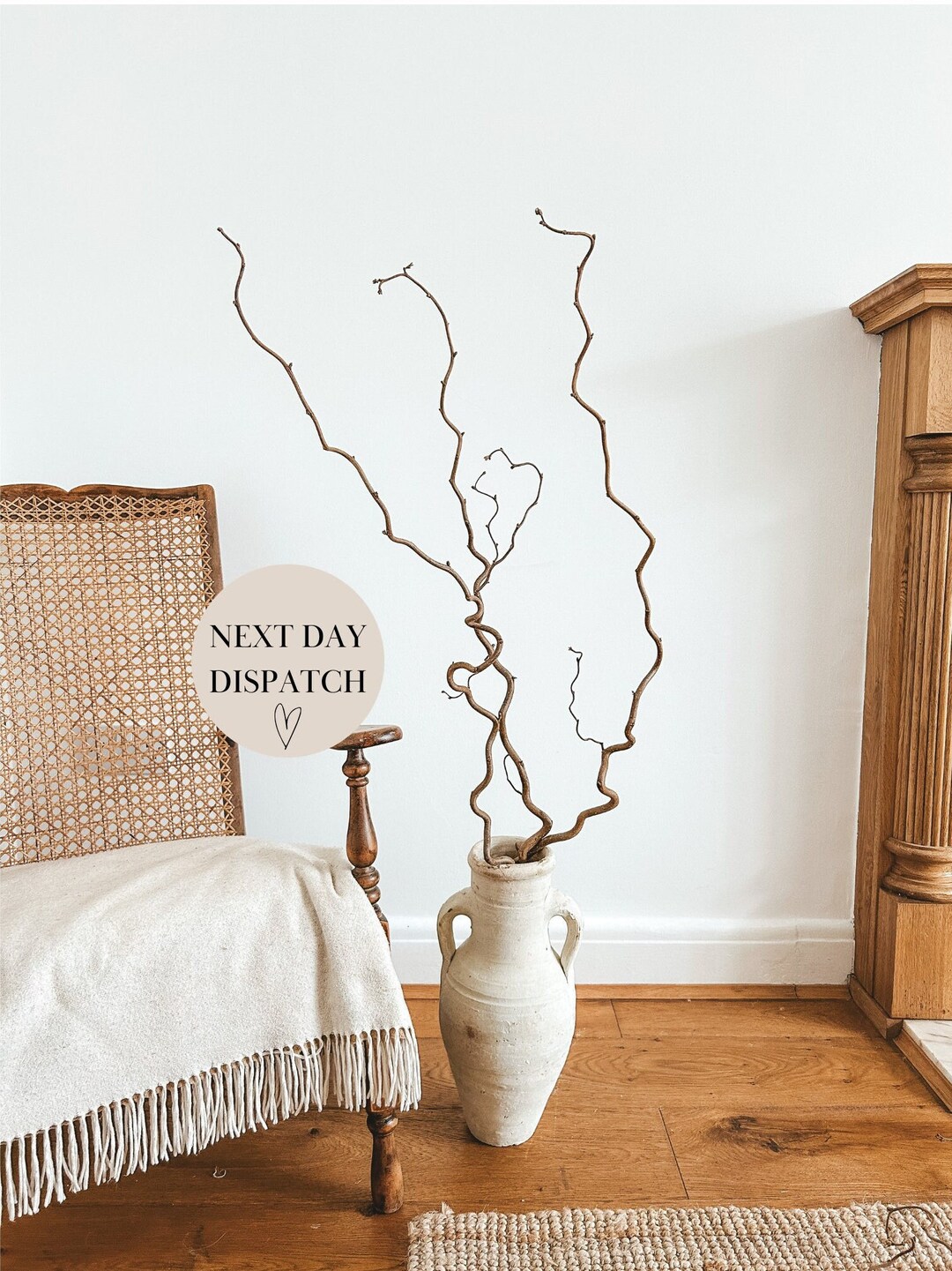 XL Twisted Hazel Branch Corylus Curly Twigs Wabi Sabi - Etsy UK