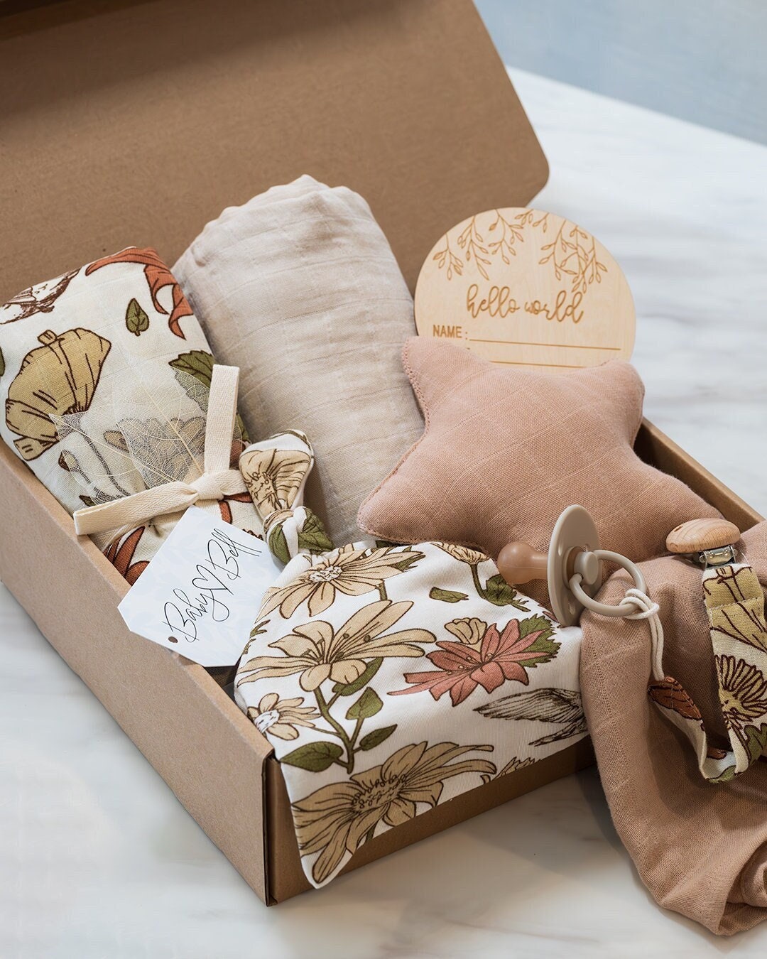 Baby Shower 7 Piece Gift Set | New Born Gift Set | Baby Boy Gift Set ...