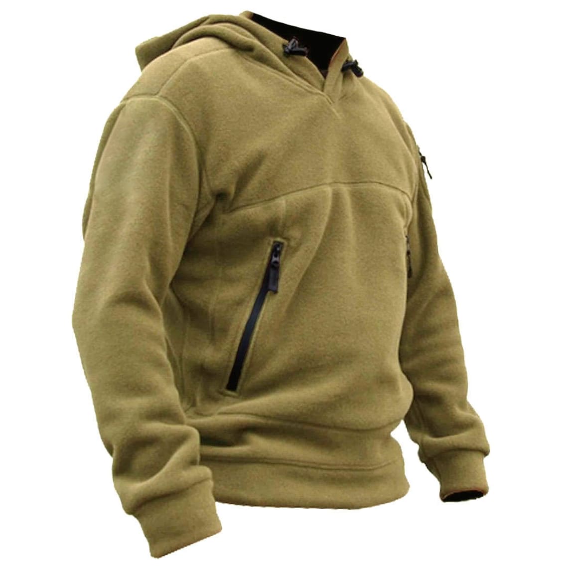 Mens Tactical Fleece Hoodie Jacket, Thermal Fleece Jacket, Tactical ...