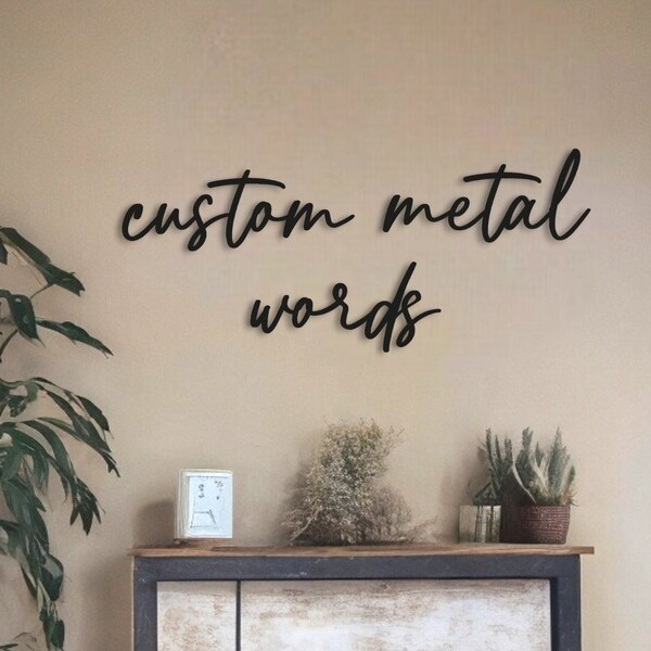 Metal Wall Words - Etsy