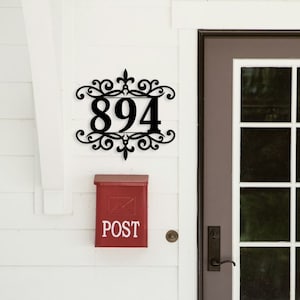 Custom Metal House Numbers, Stylish Address Sign for House, Perfect ...