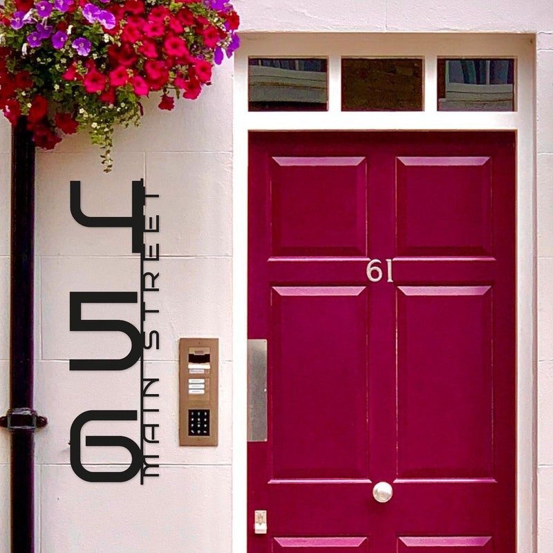 Vertical House Numbers - Etsy