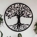 Metal Tree of Life Metal Door Hanger, Tree of Life Metal Wall Art ...