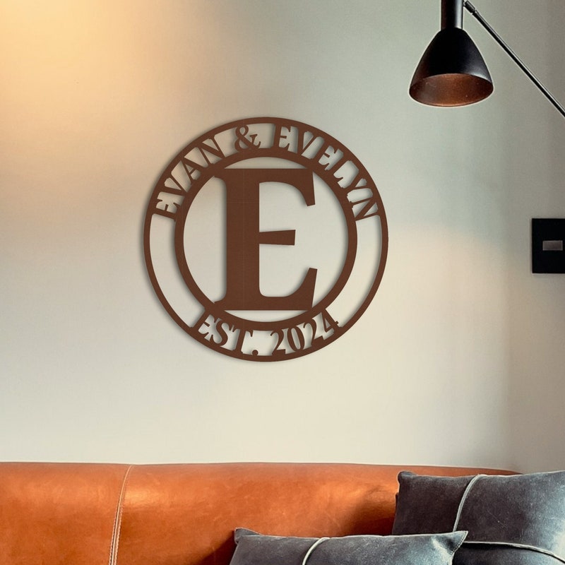 Monogram Sign - Etsy