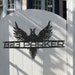 Custom Metal Address Sign With Eagle, Personalized House Number - Etsy