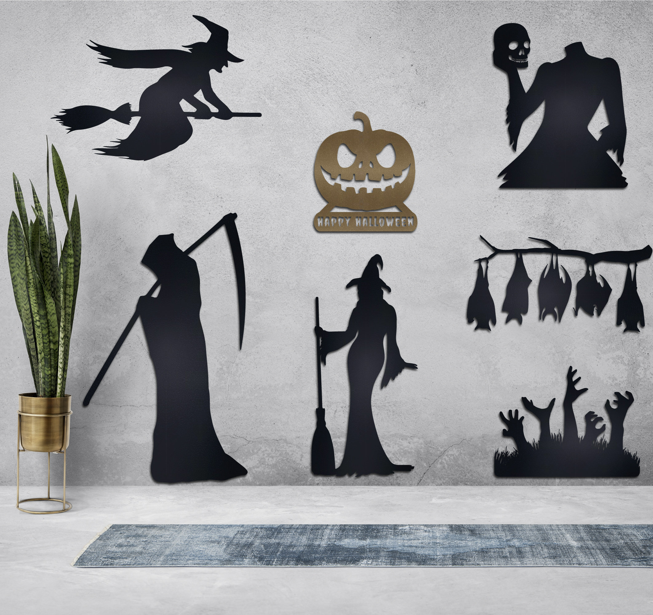 Zombie Hands Metal Decor Metal Halloween Yard Stakes - Etsy