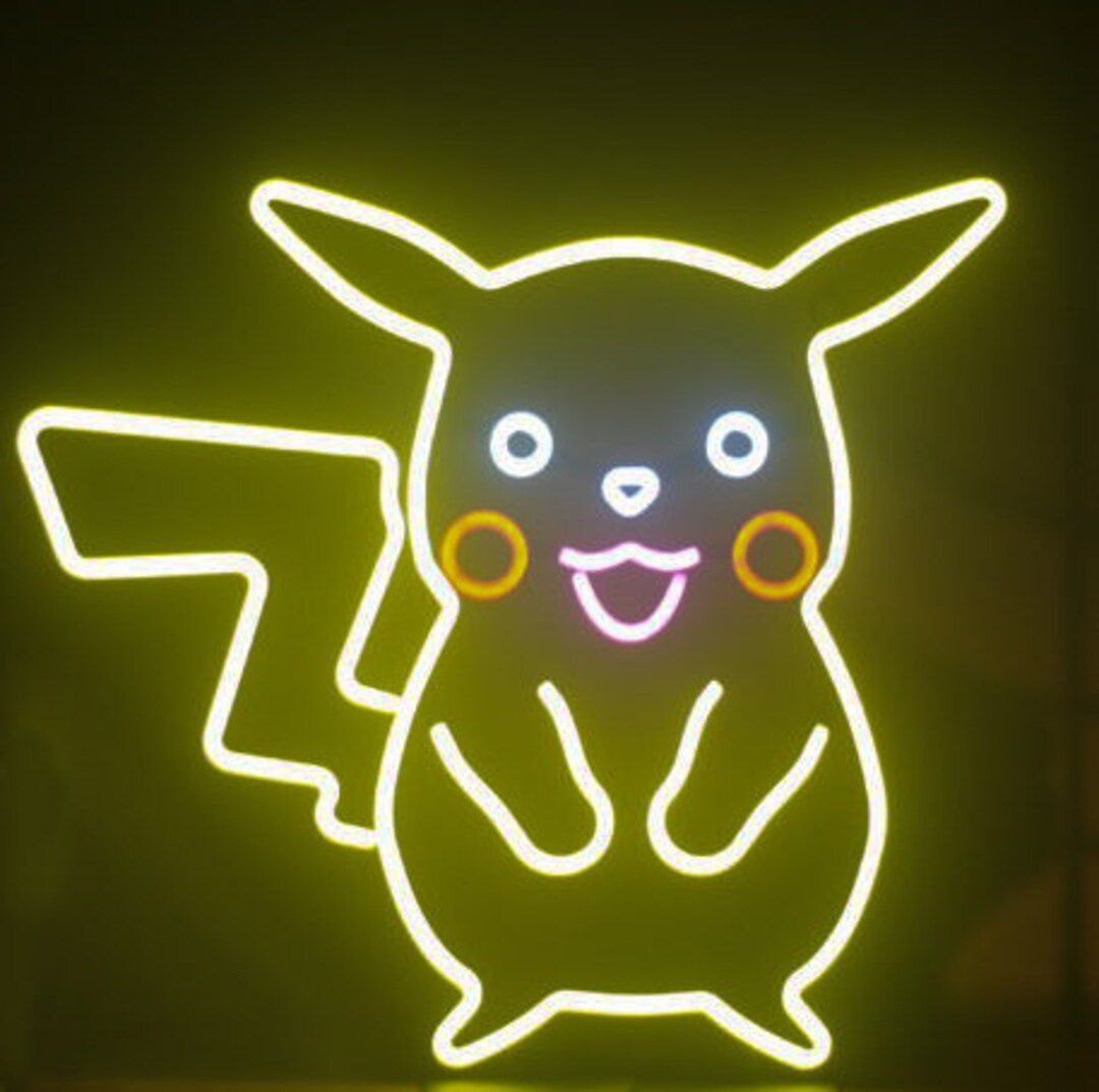 Pikachu Charizard Bulbasaur Squirtle Gengar Mew Led Neon Sign, Pokemon ...