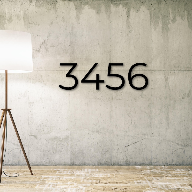 Custom Metal Numbers, Large Size Available, Individual Address Numbers ...