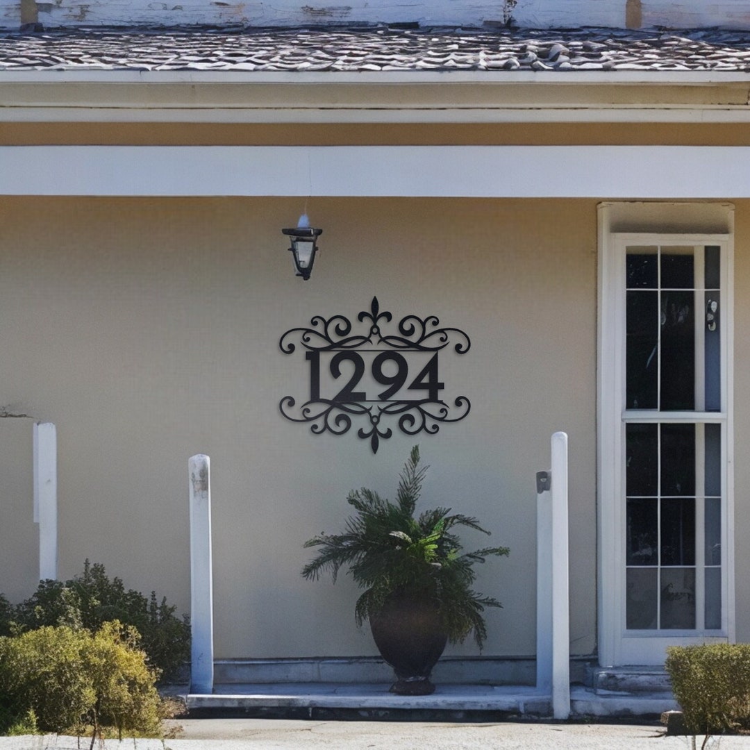 Custom Metal House Numbers, Stylish Address Sign for House, Perfect ...