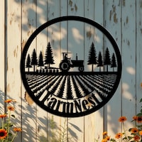Blank Custom Farms Sign - DXF File - SVG Files - DWG File - Cnc Ready ...