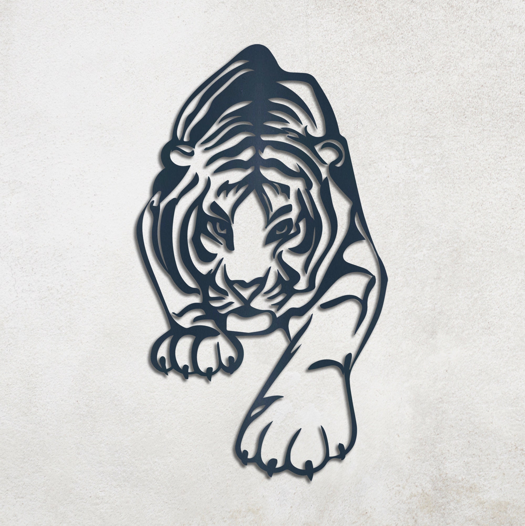 Metal Tiger Wall Art Eye of Tiger Metal Wall Decor Hanging - Etsy