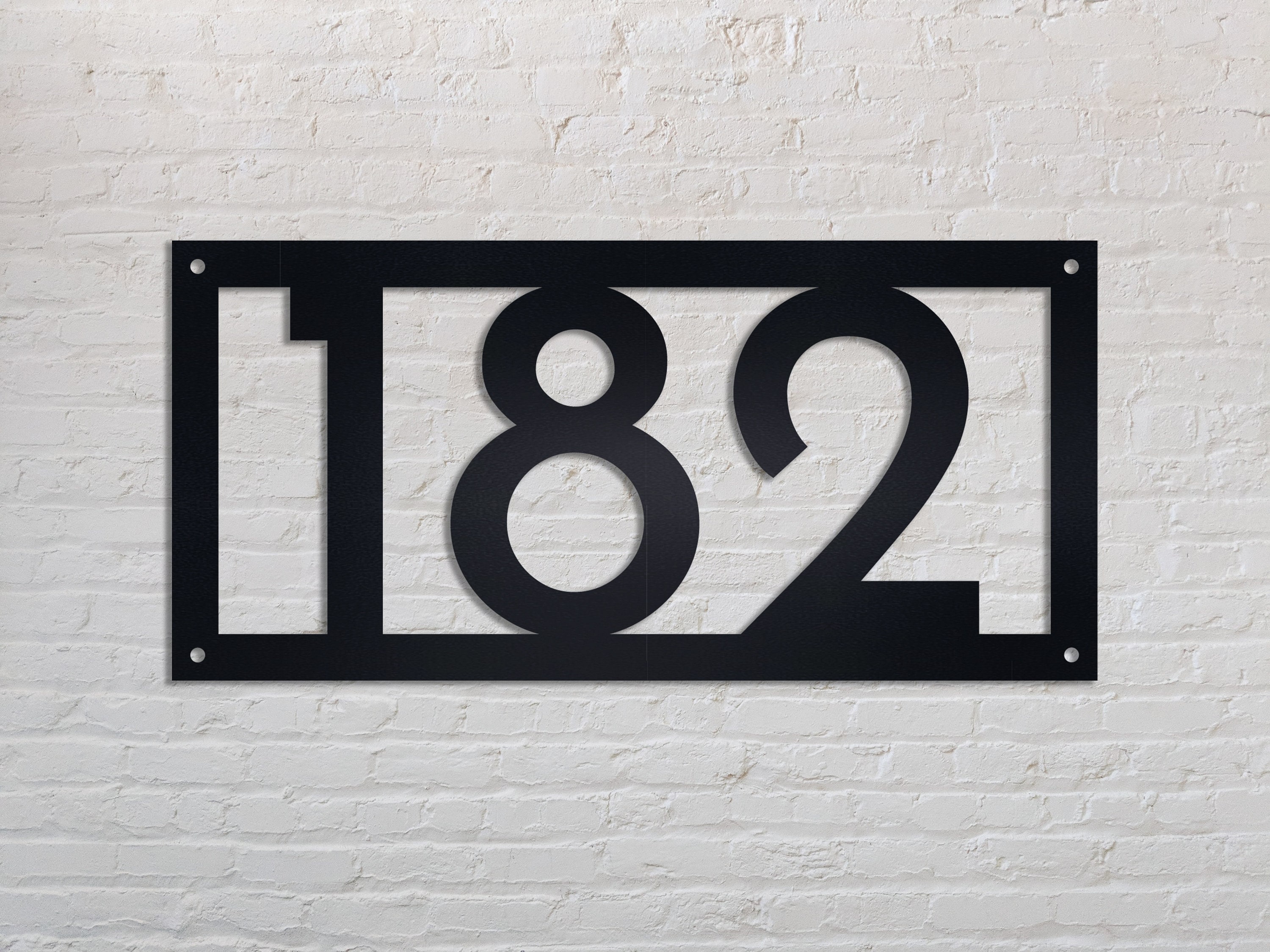 Metal House Numbers Metal Address Sign Custom House Numbers - Etsy