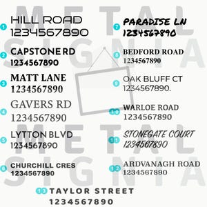 Custom Address Sign for House, House Number, Street Sign Plaque ...