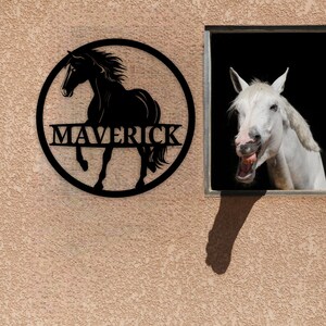 Custom Horse Metal Art, Horse Sign , Cut to Order, Farmhouse Wall Sign ...