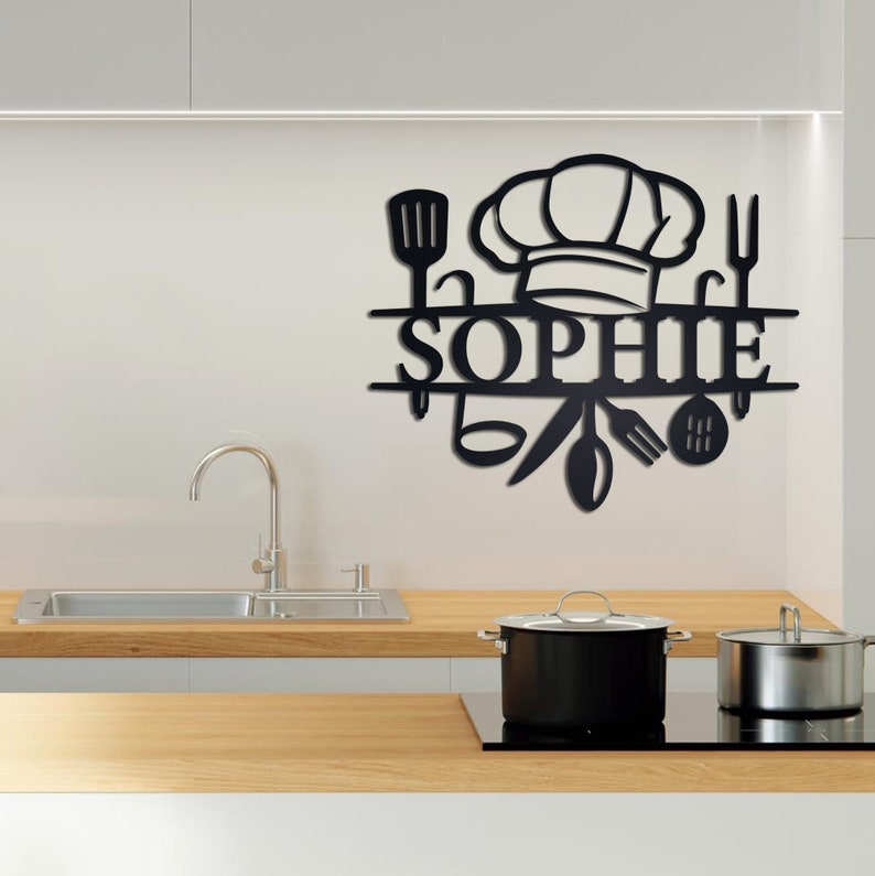 Custom Metal Kitchen Wall Sign Custom Metal Kitchen Decor - Etsy