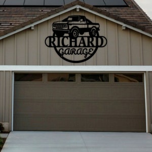 Personalized Garage Metal Sign, Car Guy Gift, Workshop Decor - Etsy